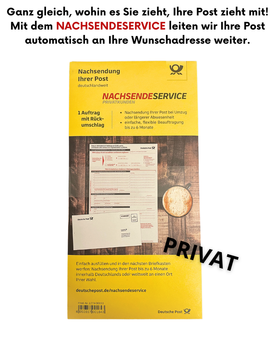 NACHSENDESERVICE für Privatkunden – Take it Office